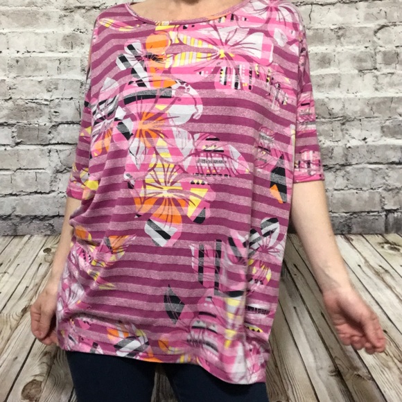 LuLaRoe | Tops | Lularoe Oversized Irma High Low Tunic Top Med | Poshmark